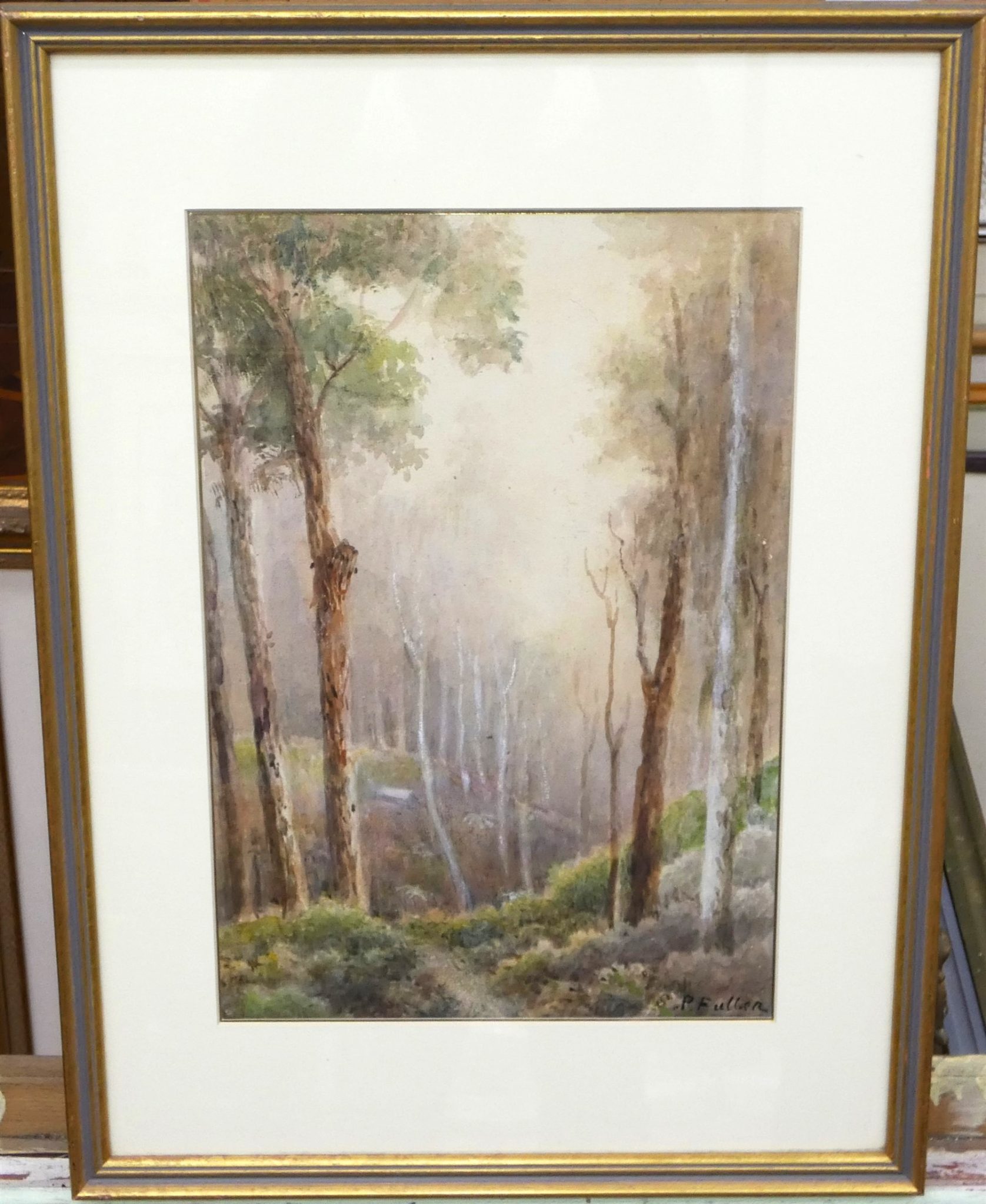 "Bush Clearing" by SP Fuller c1840 - Gold Coast Antiques
