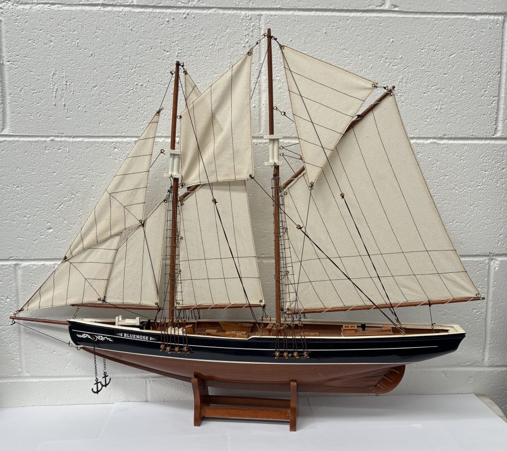 Handcrafted Bluenose Model Ship - Gold Coast Antiques
